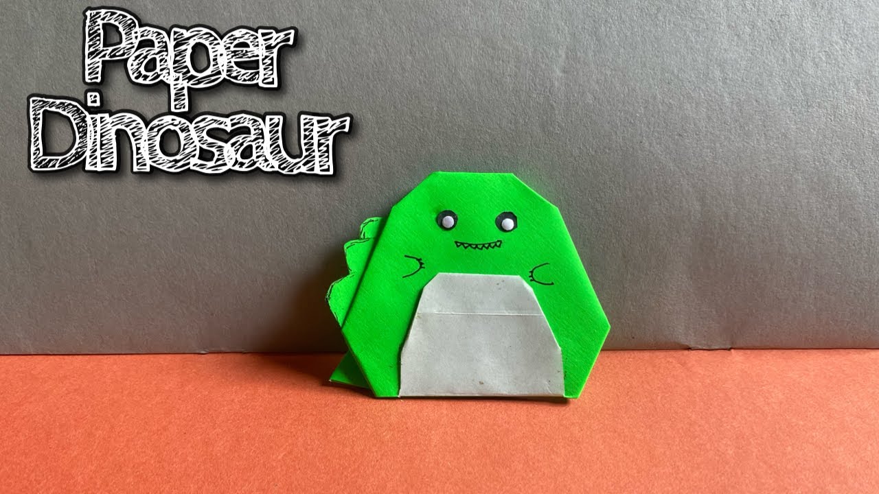 Origami Cute Dino How To Make An Easy Origami Dinosaur Paper
