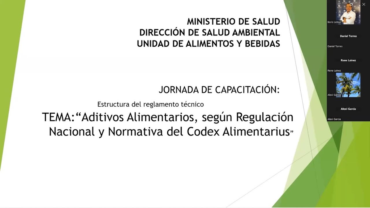 23-11-22 Webinar Aditivos Alimentarios, según Regulación Nacional y ...