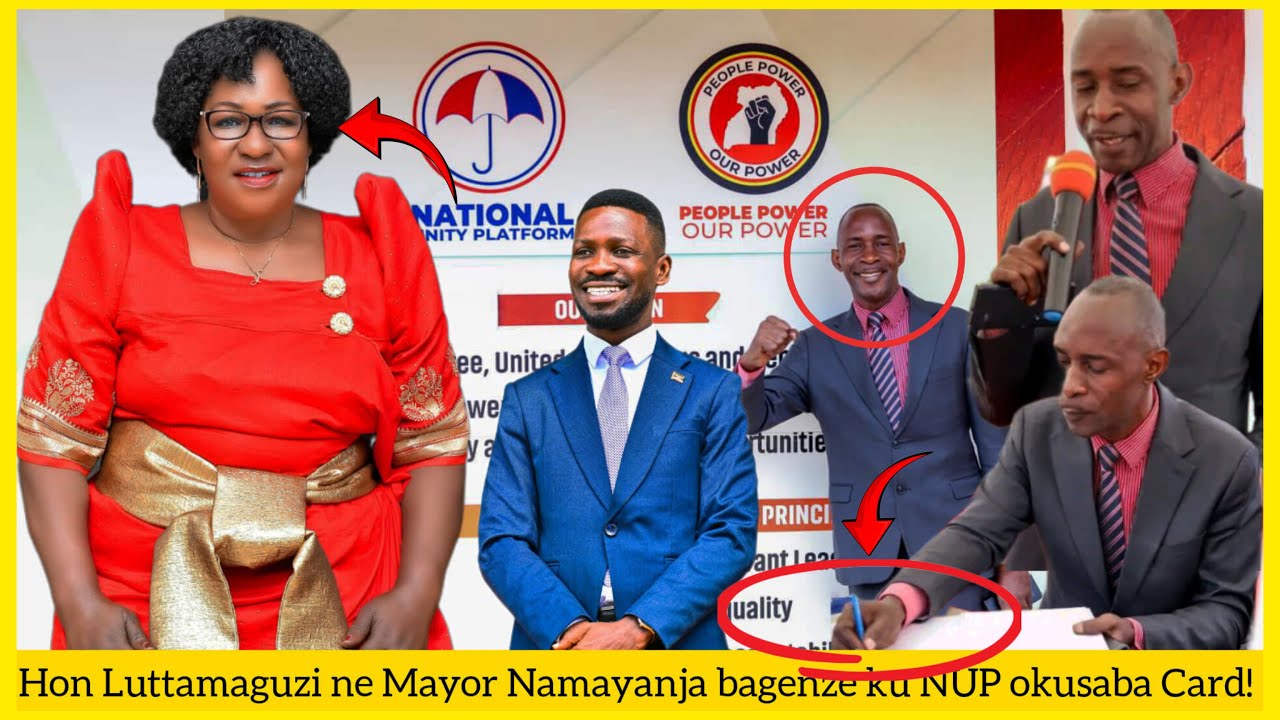 Agakagwawo! Laba ekiri ku kitebe kya NUP! Hon Luttamaguzi ne Mayor Namayanja bagenze kujjayo ...