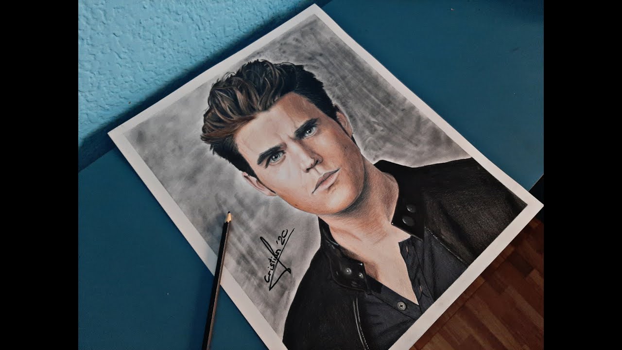 Dibujando a Stefan Salvatore/Drawing Stefan Salvatore/The Vampire ...