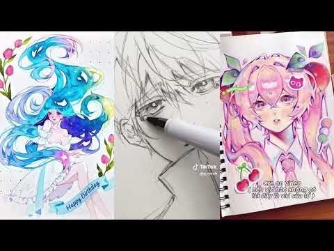 🌷[ TỔNG HỢP TIKTOK ] ARTIST THẾ GIỚI VẼ 🎨✨💗 #art #tiktok #vẽ #1