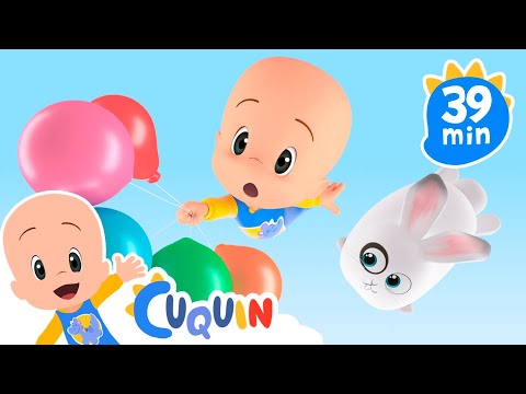 ¡Aprende los colores con Cuquin, Fantasma y los globos! Canciones infantiles de la Familia Telerín