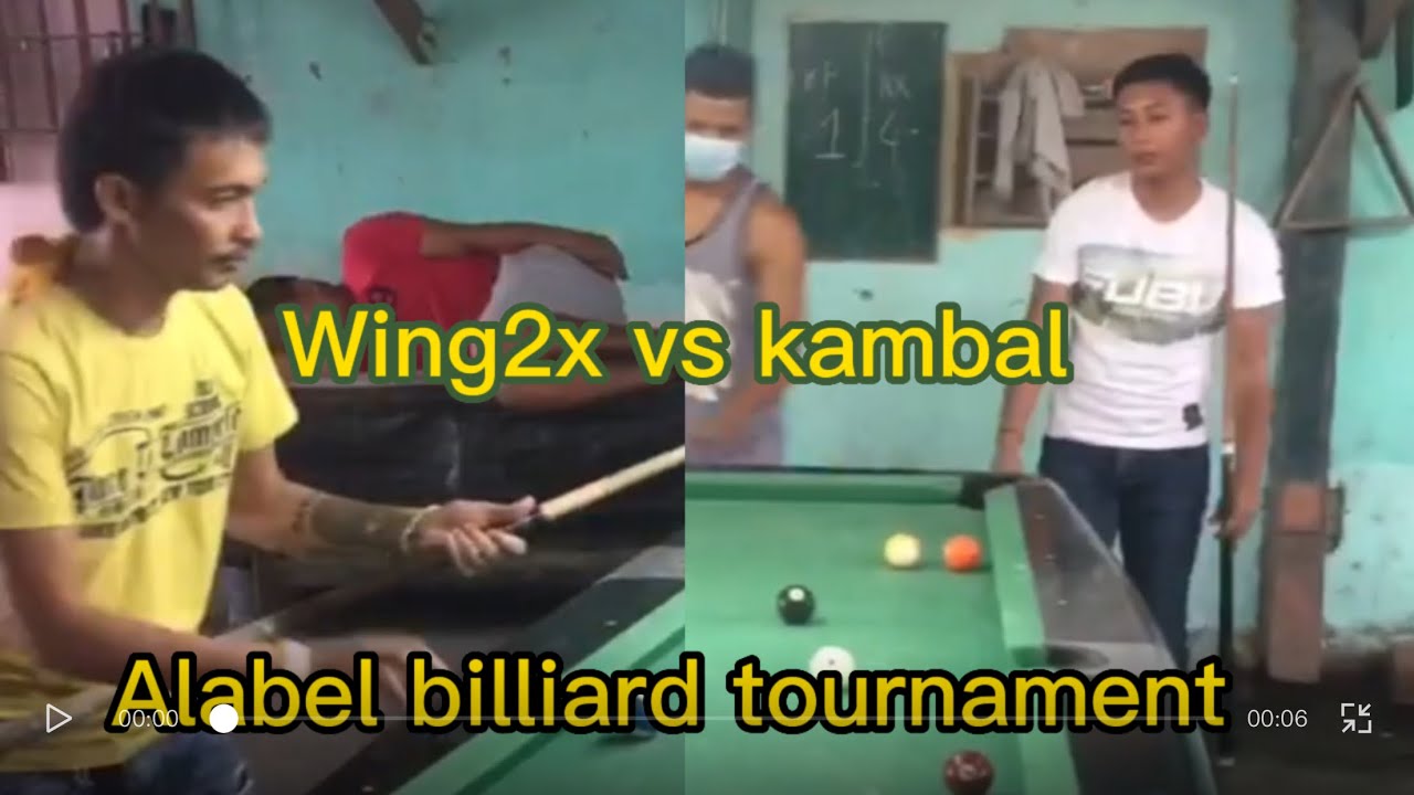 Wing wing vs kambal | Alabel billiard tournament double | 8 September ...