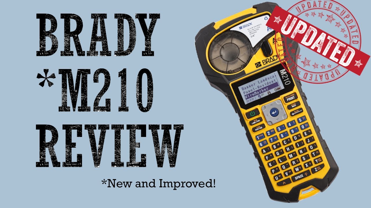 Brady M210 Review - YouTube