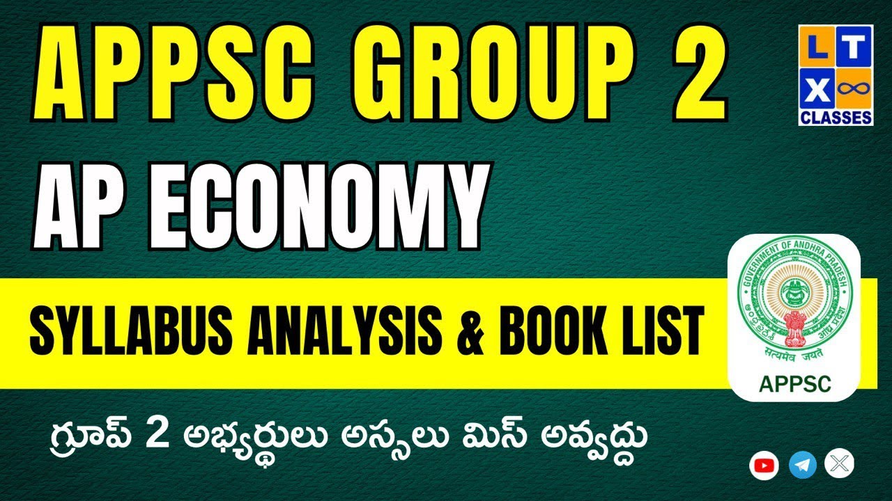 AP Economy Syllabus Analysis and Book list for APPSC Group 2 | By ...