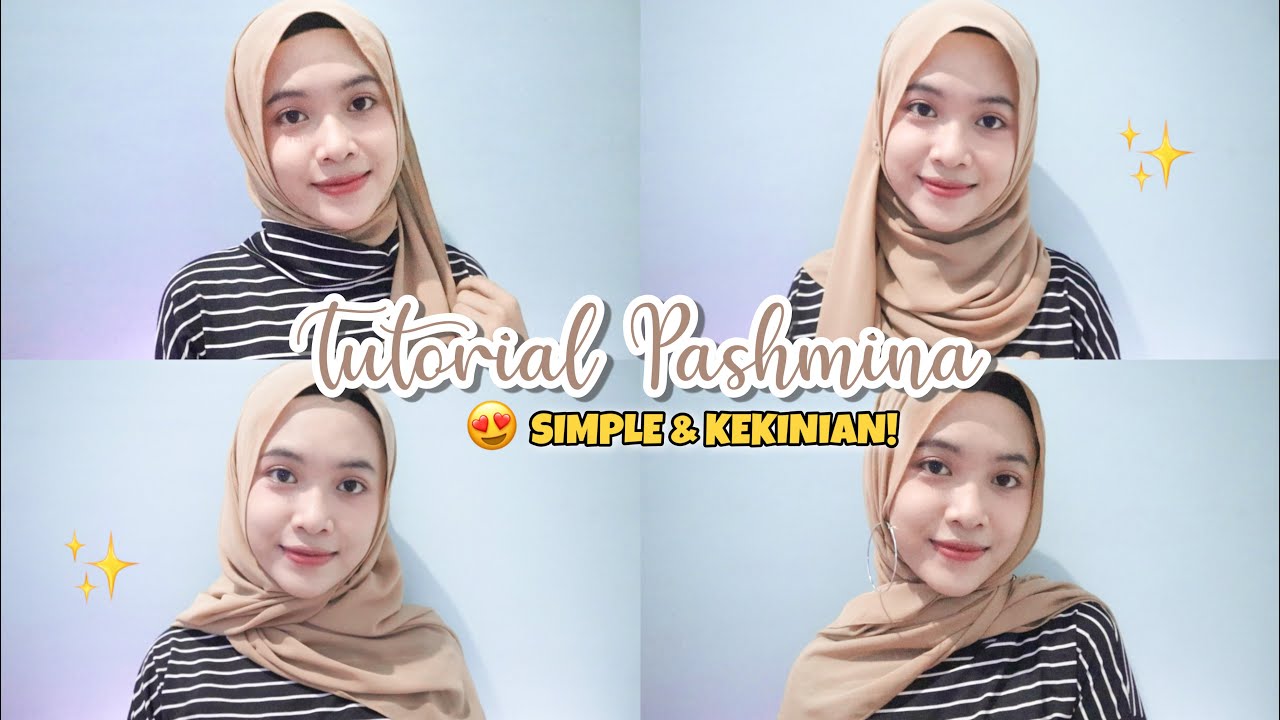 TUTORIAL HIJAB PASHMINA SUPER SIMPLE ALA SELEBGRAM | Indri Meiliana - YouTube