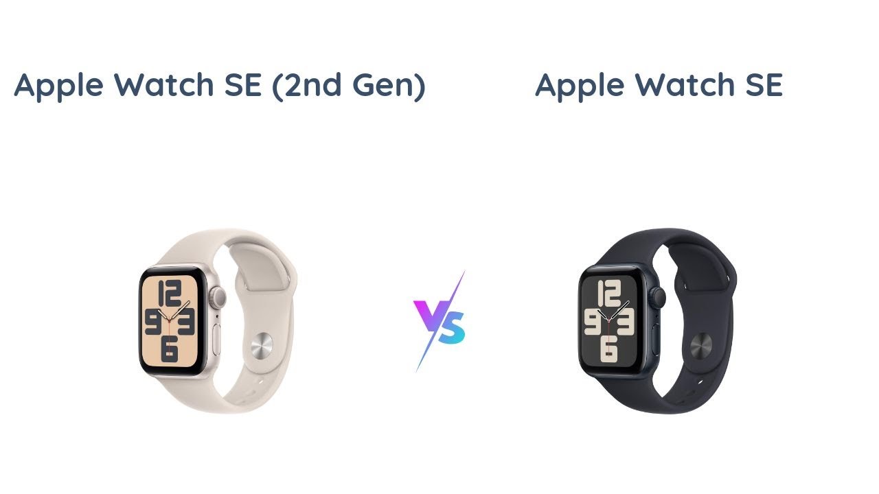 Apple Watch SE (2nd Gen) Comparison: Starlight vs Midnight ⌚️ - YouTube
