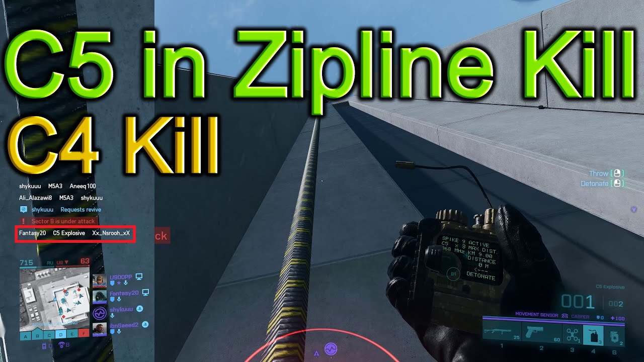 Battlefield 2042 Beta | C5 Explosive Kills in Zipline 4K60 - YouTube