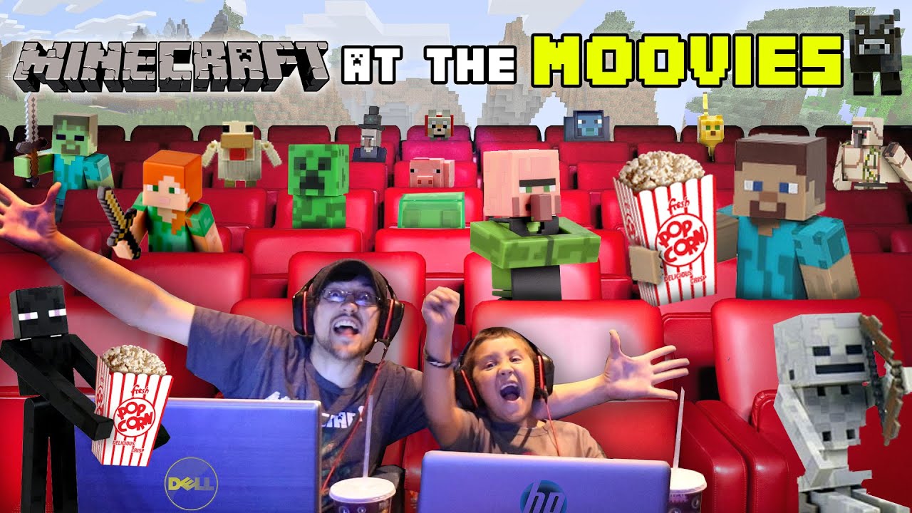 MINECRAFT at the MOVIES! Time to Battle w/ SUPER LEAGUE GAMING (Movie ...