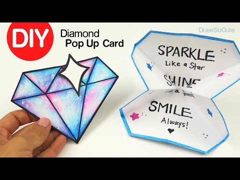 How to Make a Diamond Pop Up Card | DIY Paper Craft