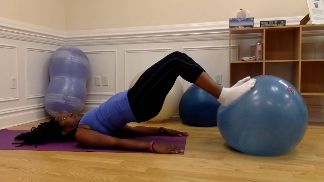 Exercise of the Month: Stability Ball Gluteal Squeeze - YouTube