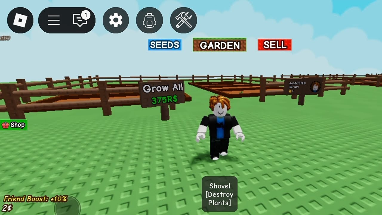 Gw main Roblox grow a garden bareng adek gw - YouTube