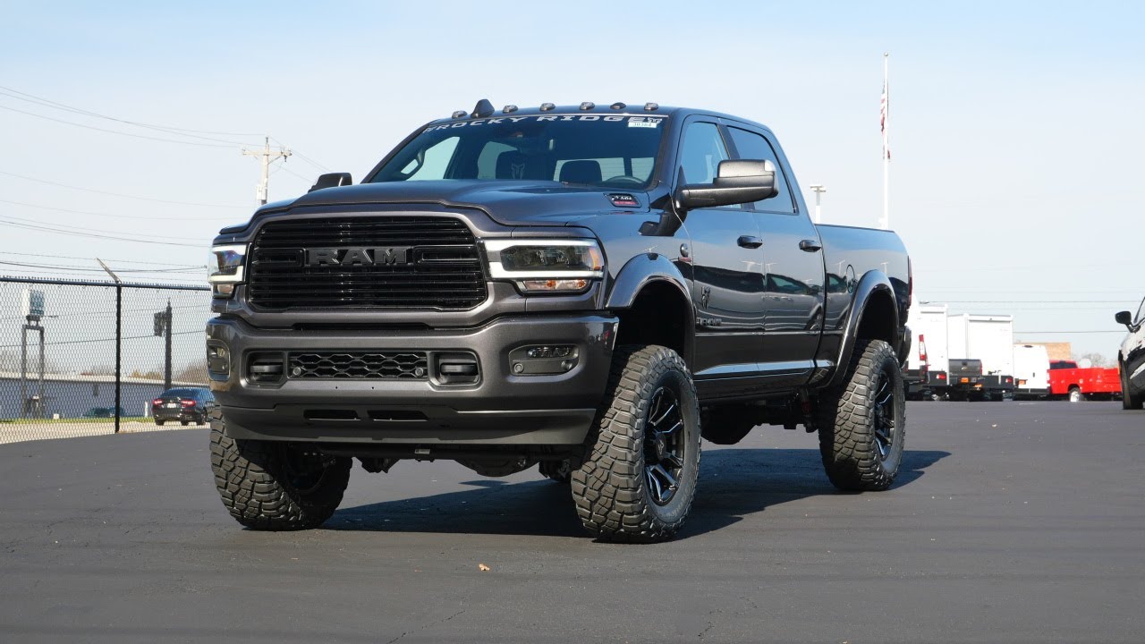 37 Tires 2022 Ram 2500 Laramie Night Rocky Ridge Trucks K2 30384T