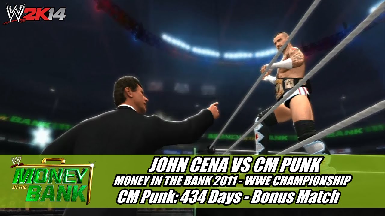 WWE 2K14 CM Punk: 434 Days - MITB 2011, John Cena vs CM Punk (Bonus ...