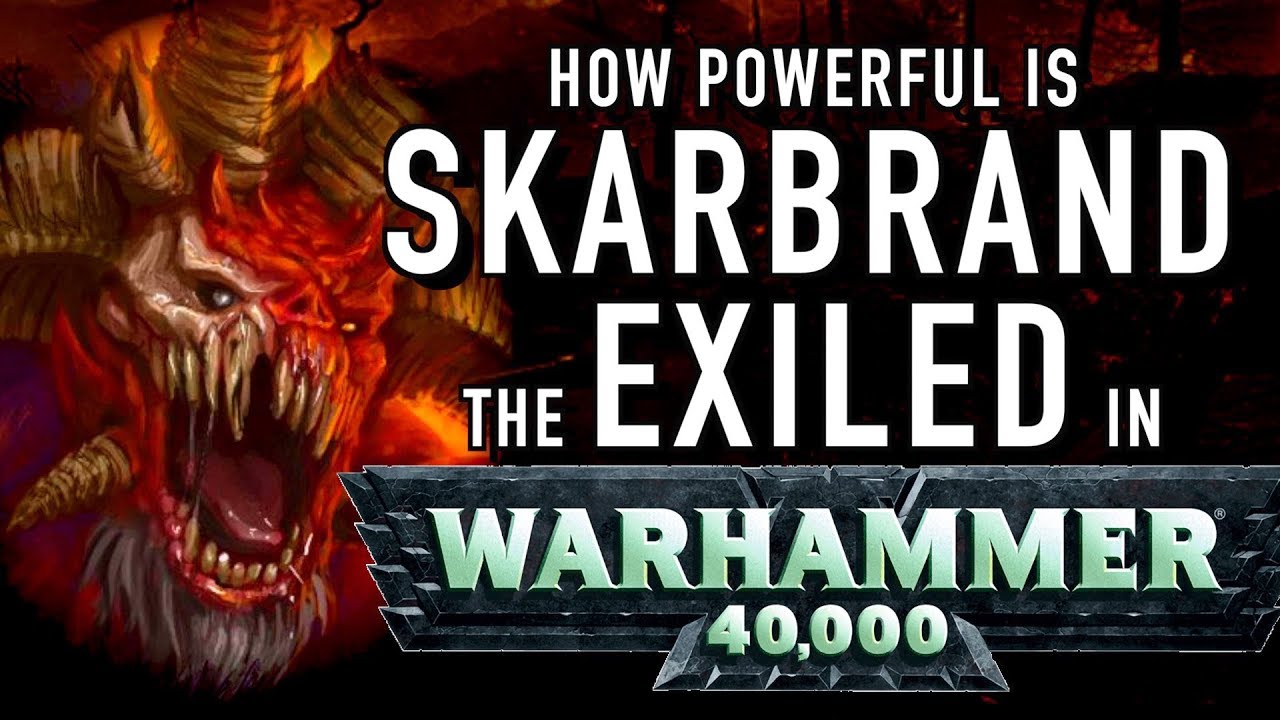 40 Facts and Lore on Skarbrand the Exiled in Warhammer 40K - YouTube
