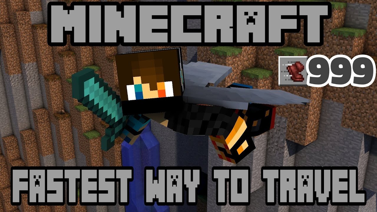 Fastest Way To Travel In Minecraft Using Elytra. - YouTube
