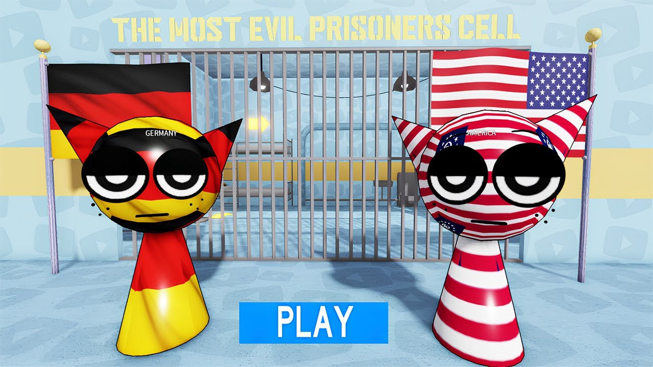 GERMANY SPRUNKI VS USA SPRUNKI in BARRY'S PRISON RUN! OBBY GAMEPLAY # ...