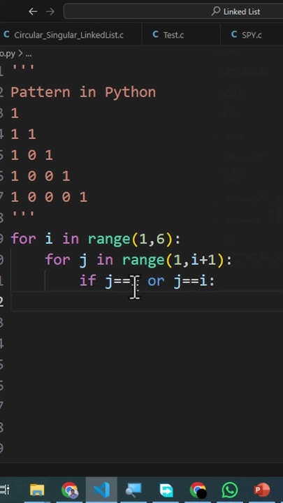 Pattern 5 Program In Python Python Pythonprogramming Interview Placement Pythontutorial