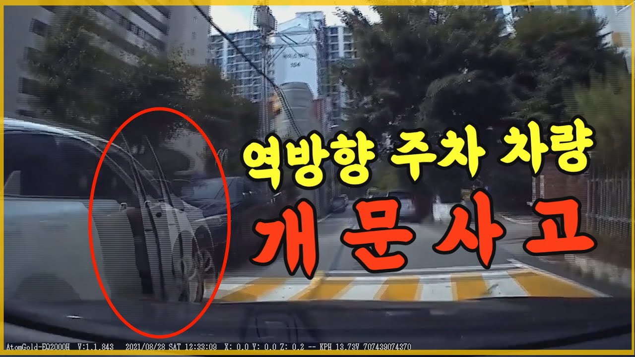 12723회 불법 주차 중인 차량 조수석 문이 갑자기 열리면서 블박차가 문을 부딪친 사고 조수석 문을 연 사람뿐 아니라