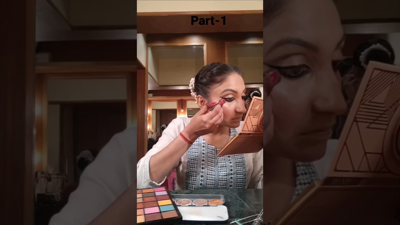 kathak Make-up| Part-1|stage makeup| #performance #kathak#makeup - YouTube