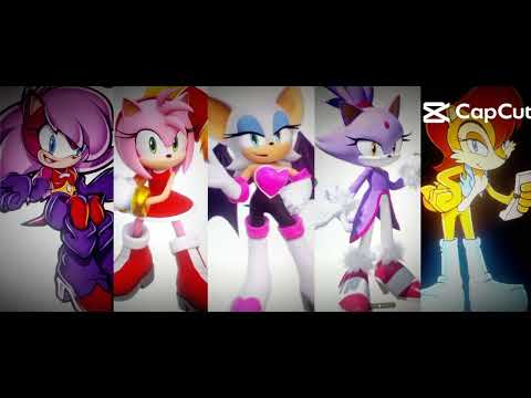 Las chicas de sonic Sonia Amy Rouge blaze Sally 