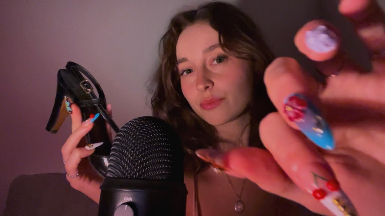 ASMR close clicky whispers and tapping - YouTube
