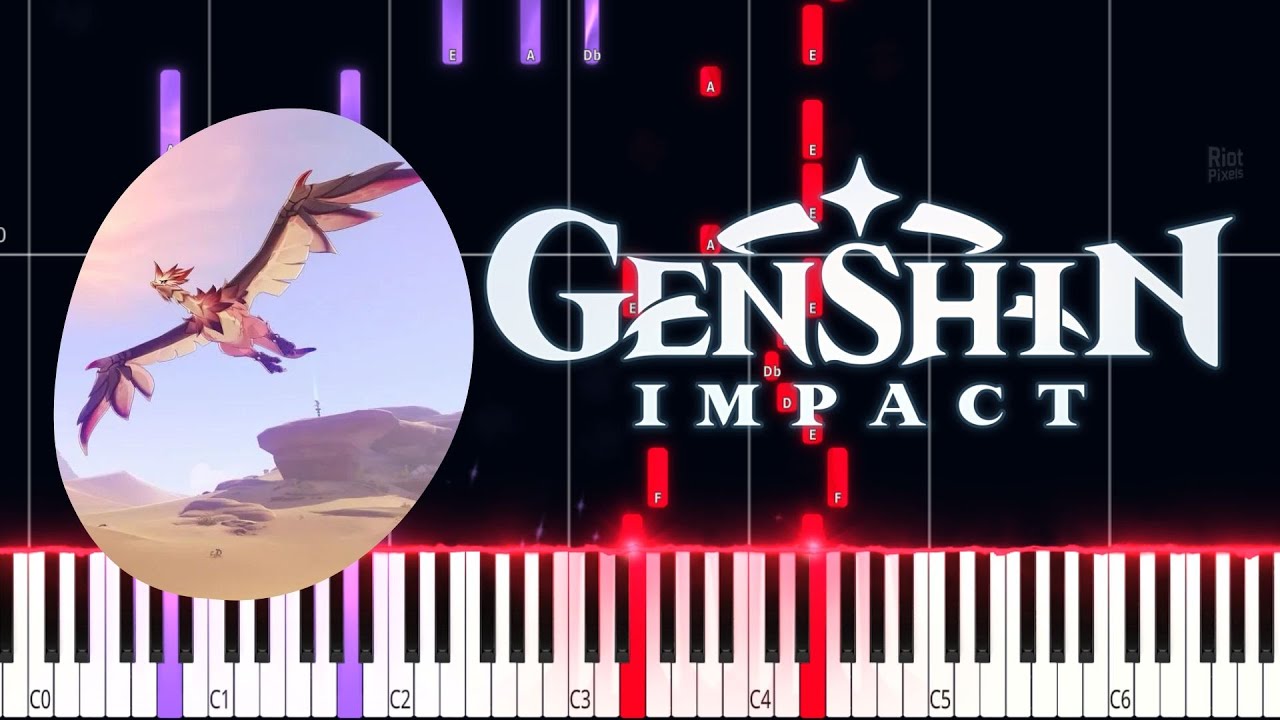 Sumeru: Great Red Sand Battle Theme IV Genshin Impact PIANO TUTORIAL ...