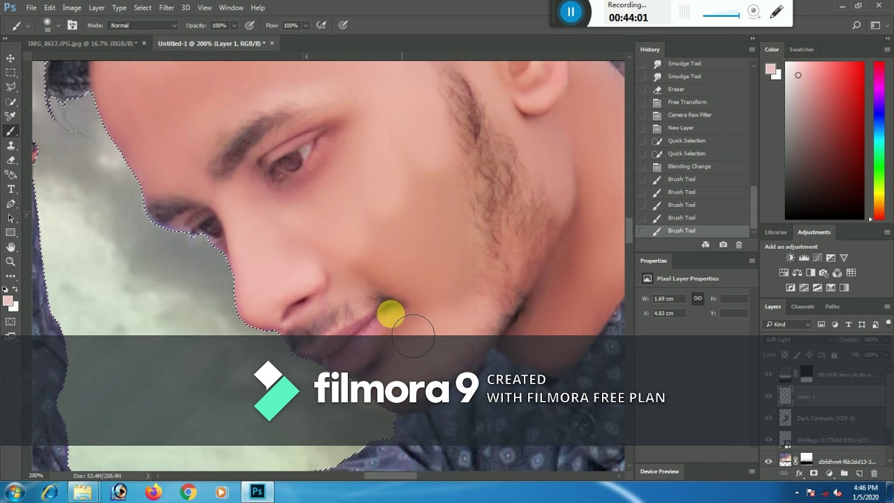 NATURE BUTTERFLY MANUPULATION EDITING...IN PS TOUCH 2019 - YouTube