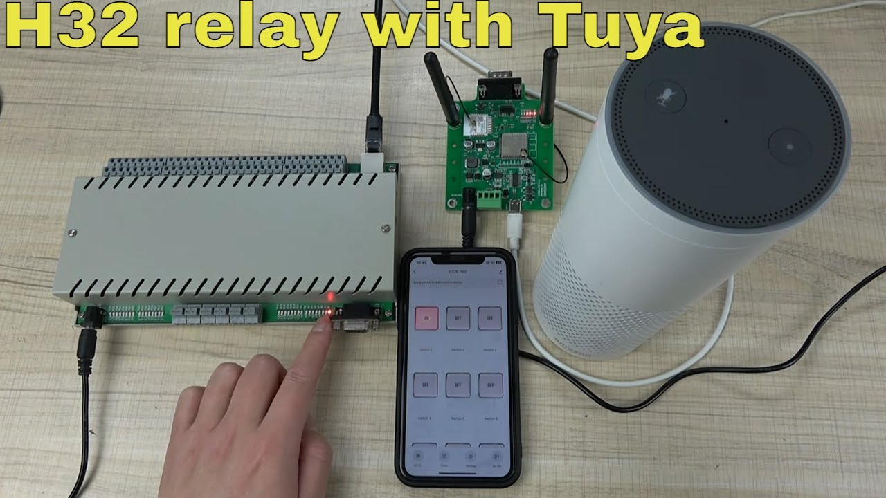 how to use H32 controller with Tuya and voice control by TCP connection ...