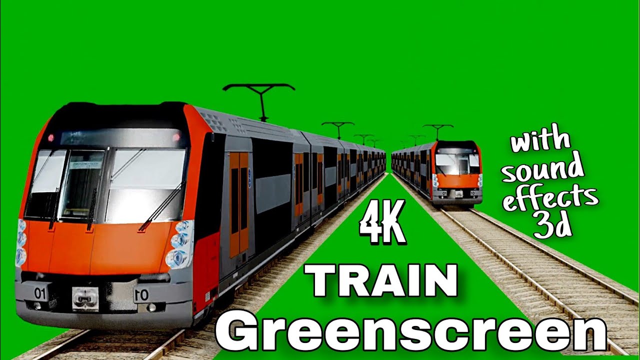 Train greenscreen 4k hd chroma key 3d VFXMAN | Greenscreen train hd ...