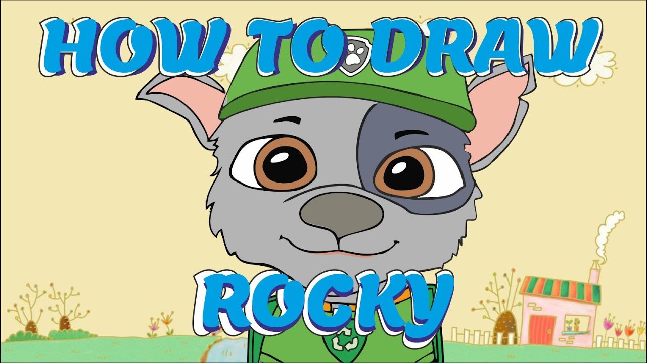 How To Draw Rocky Rocky 🐶From Paw Patrol The Movie🐾Step By Step Easy ...