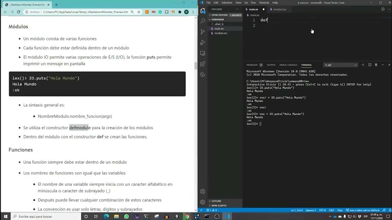 Serie Programación Funcional (22) - Módulos y funciones en Elixir I. - YouTube