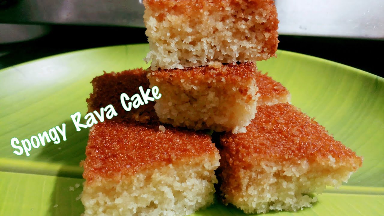 Rava Cake Eggless And without Oven|Spongy Rava Cake|Suji Cake |Semolina ...