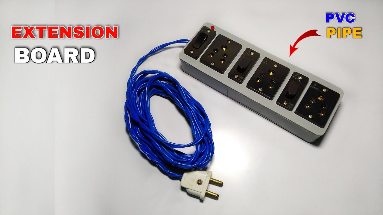 How To Make Extension Board From Pvc Pipe At Home || How To Make ...