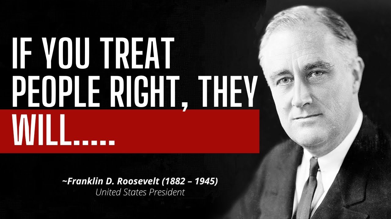 Franklin D. Roosevelt Famous Quotes || United States President 1932 ...
