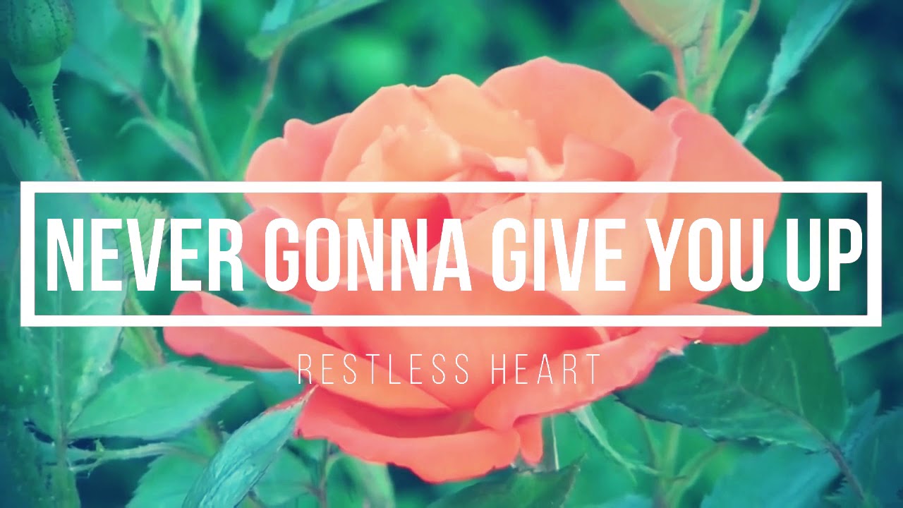 Restless Heart - Never Gonna Give You Up (Lyrics) - YouTube