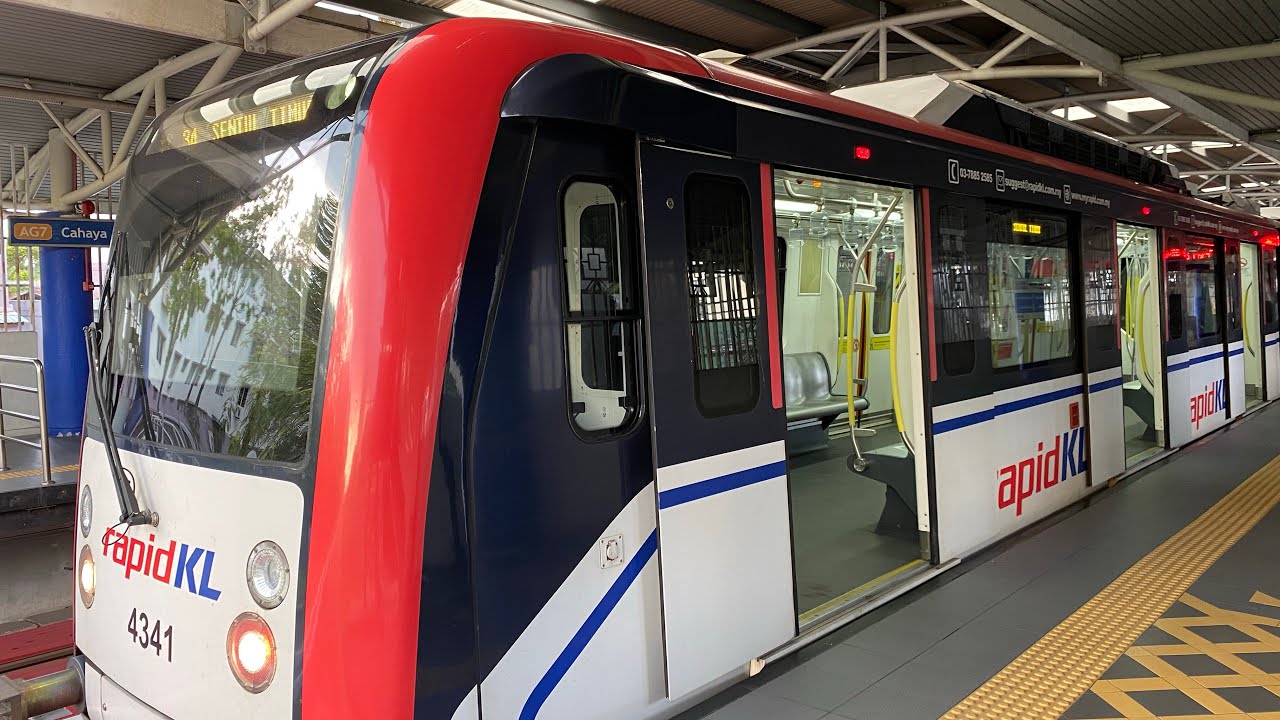[New Display] Journey on LRT Ampang Line from Masjid Jamek to after ...