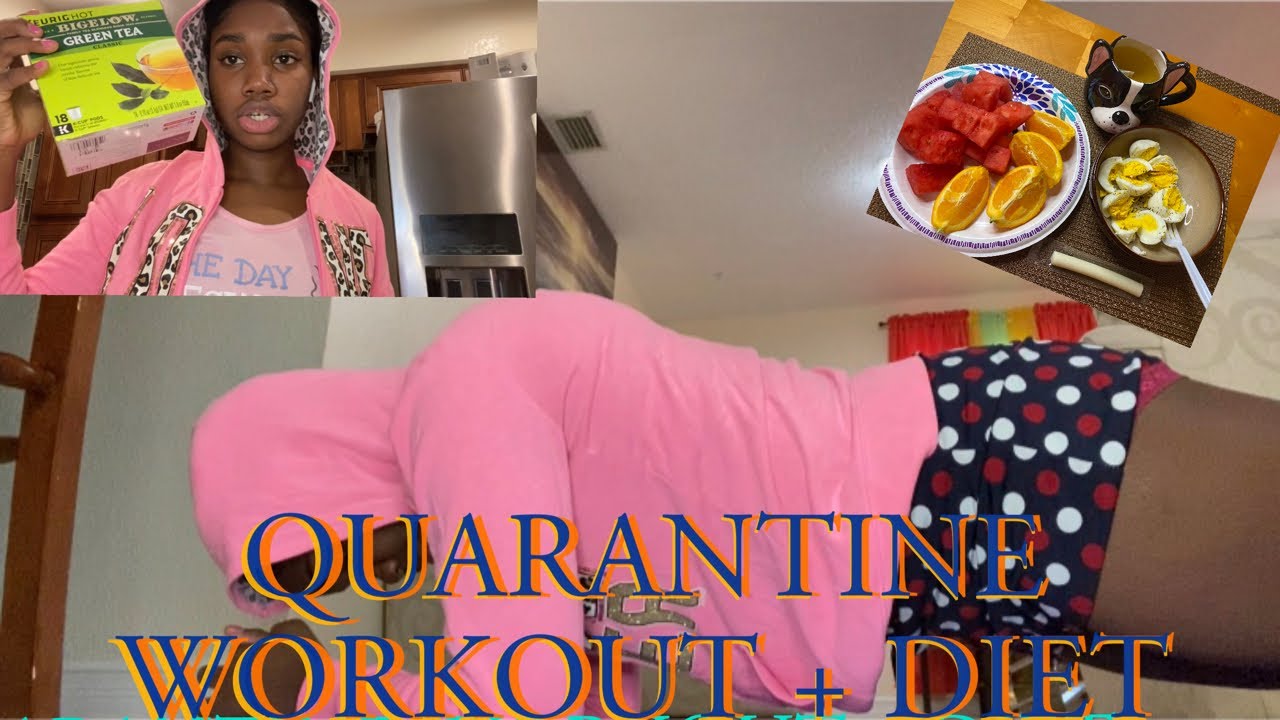 MY QUARANTINE WORKOUT ROUTINE + DIET ️ - YouTube