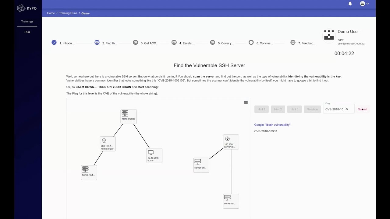 KYPO Cyber Range Platform – Demo - YouTube