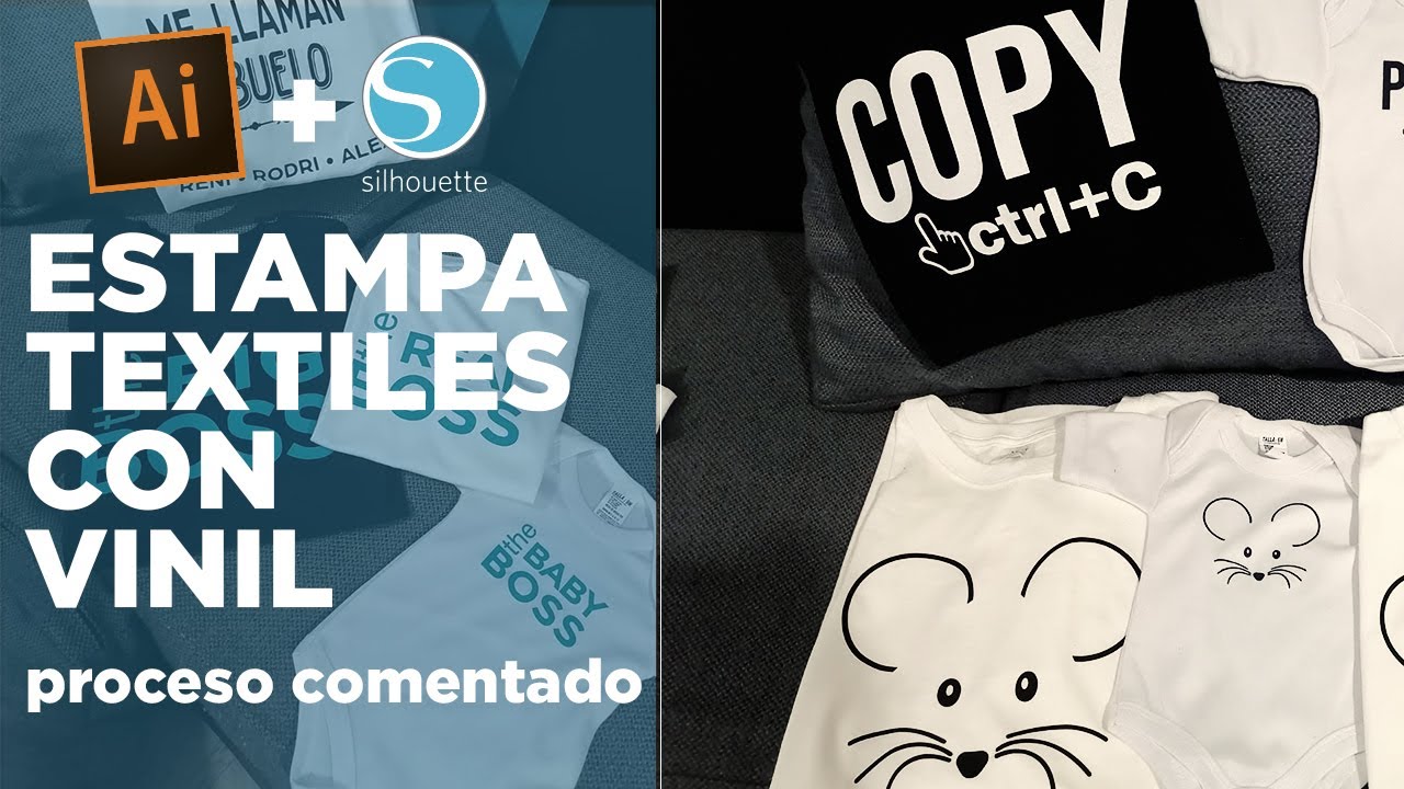 🔥👕CÓMO ESTAMPAR TUS DISEÑOS con VINIL TEXTIL 👕🔥 la mejor técnica para ...