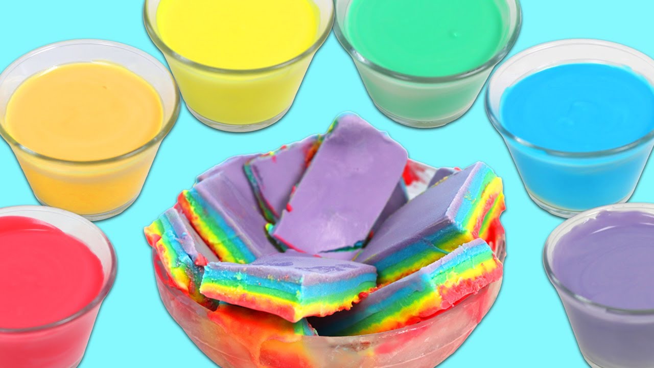 How to Make Satisfying Rainbow No Churn Ice Cream Bars | Fun & Easy DIY ...