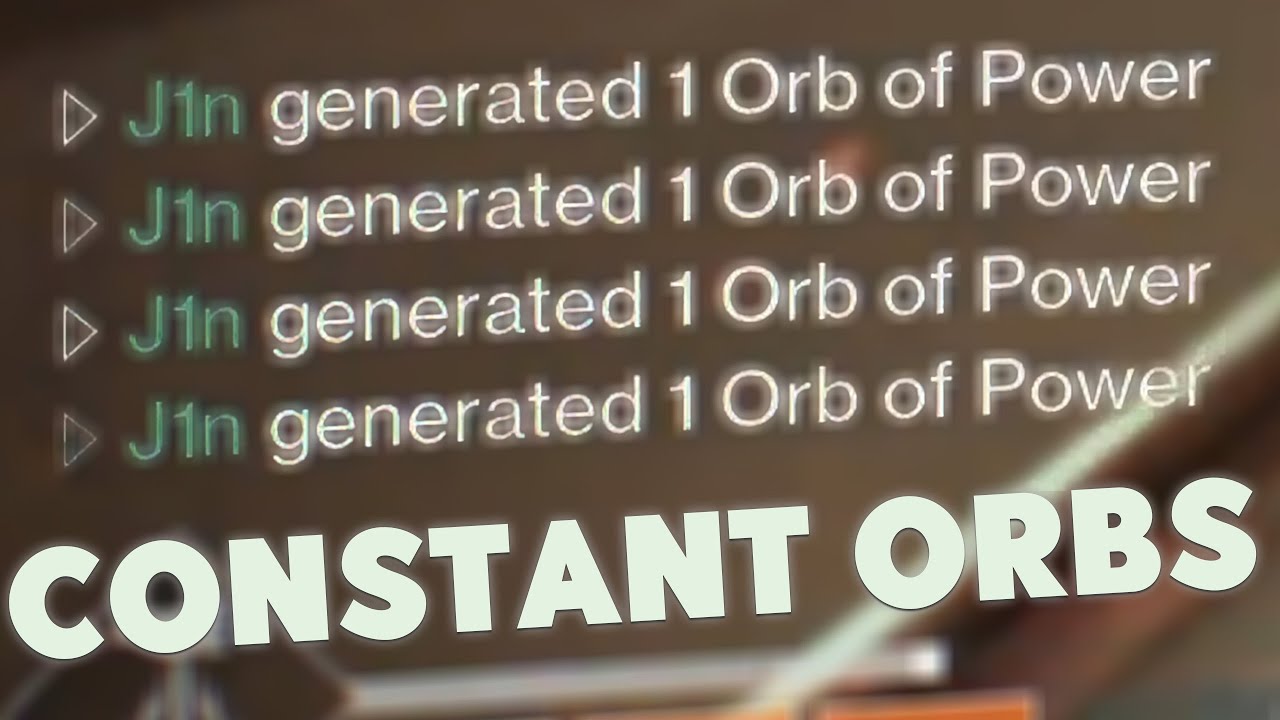 Make everyone on your fireteam love you (Constant Orb Generation) - YouTube