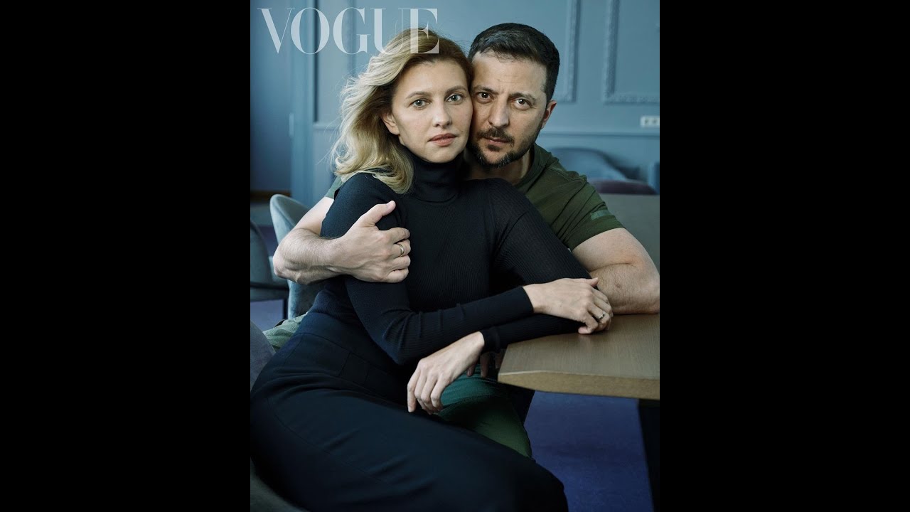 Volodymyr Zelensky, his wife Olena Zelenska pose Vogue Magazine cover photoshoot amid ongoing ...