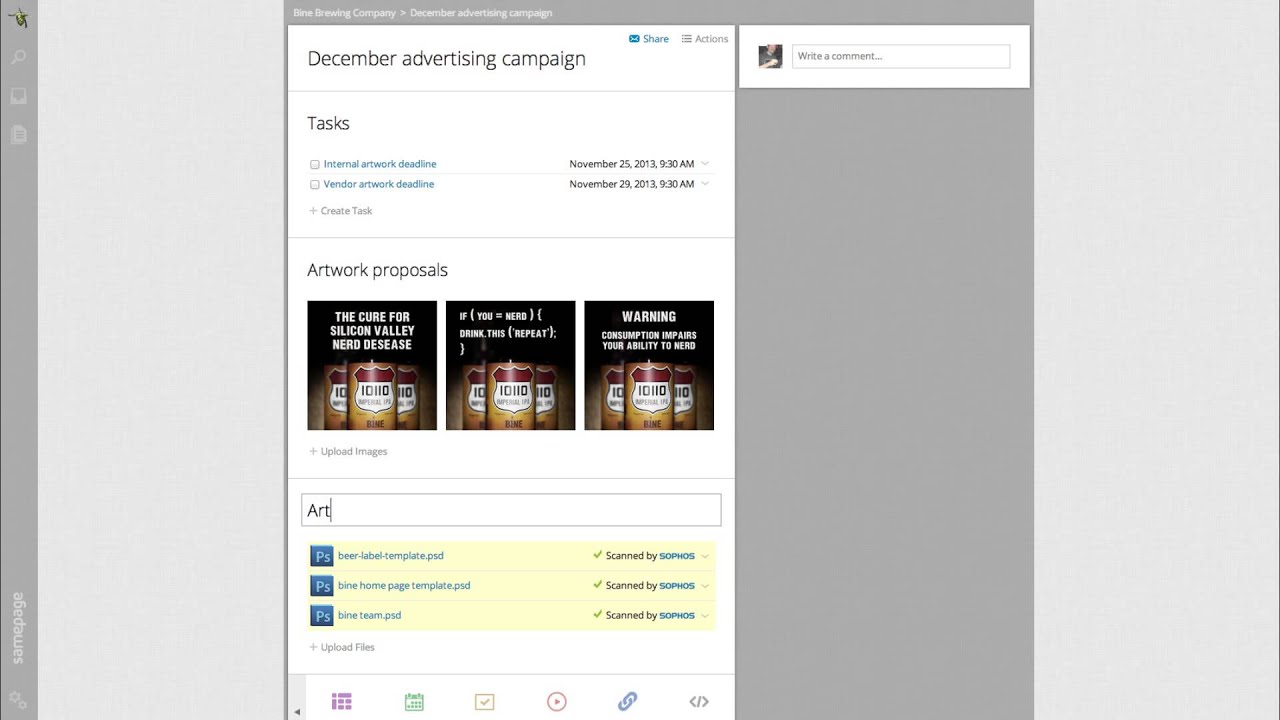 Samepage - Designing a page to share content with your team - YouTube