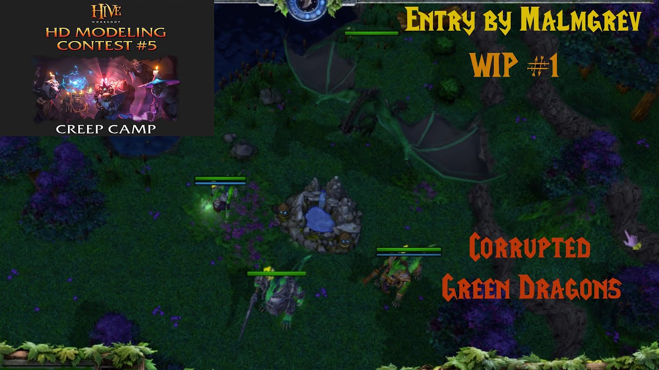 Hive HD Modelling Contest #5 malmgrev Entry: Corrupted Green Dragons ...