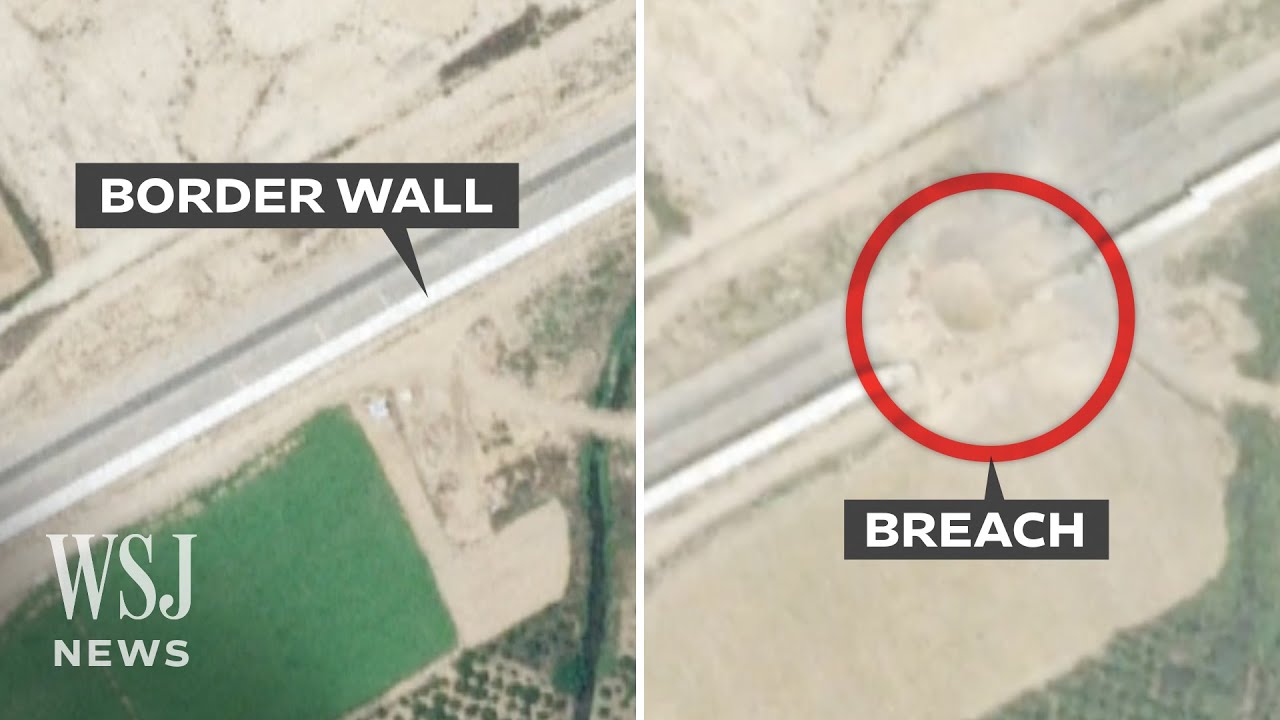 Satellite Images Show Breaches of Gaza Border at Erez Crossing | WSJ ...