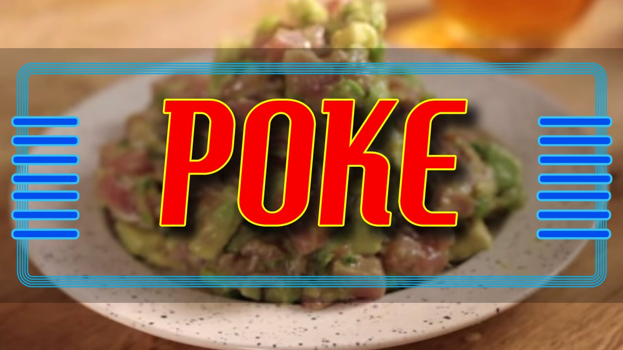 Poke - Hawaiian Fish and Avocado Recipe - YouTube