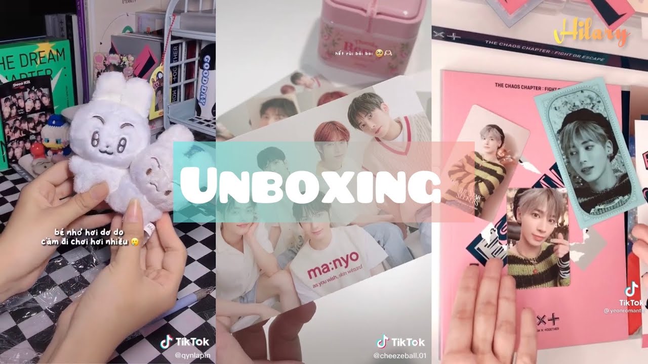 [Tik Tok]Unboxing TxT-Manyo~Doll~Album~Card - YouTube
