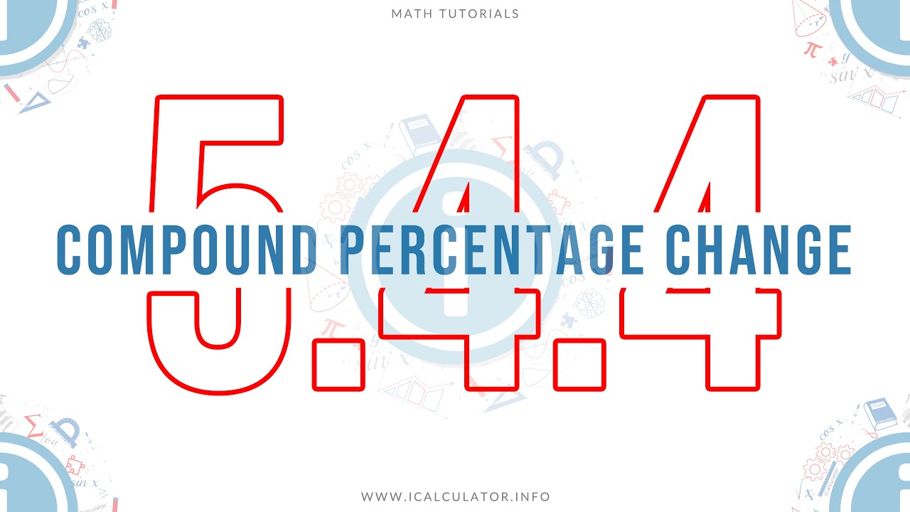 5.4.4 - Compound Percentage Change - YouTube