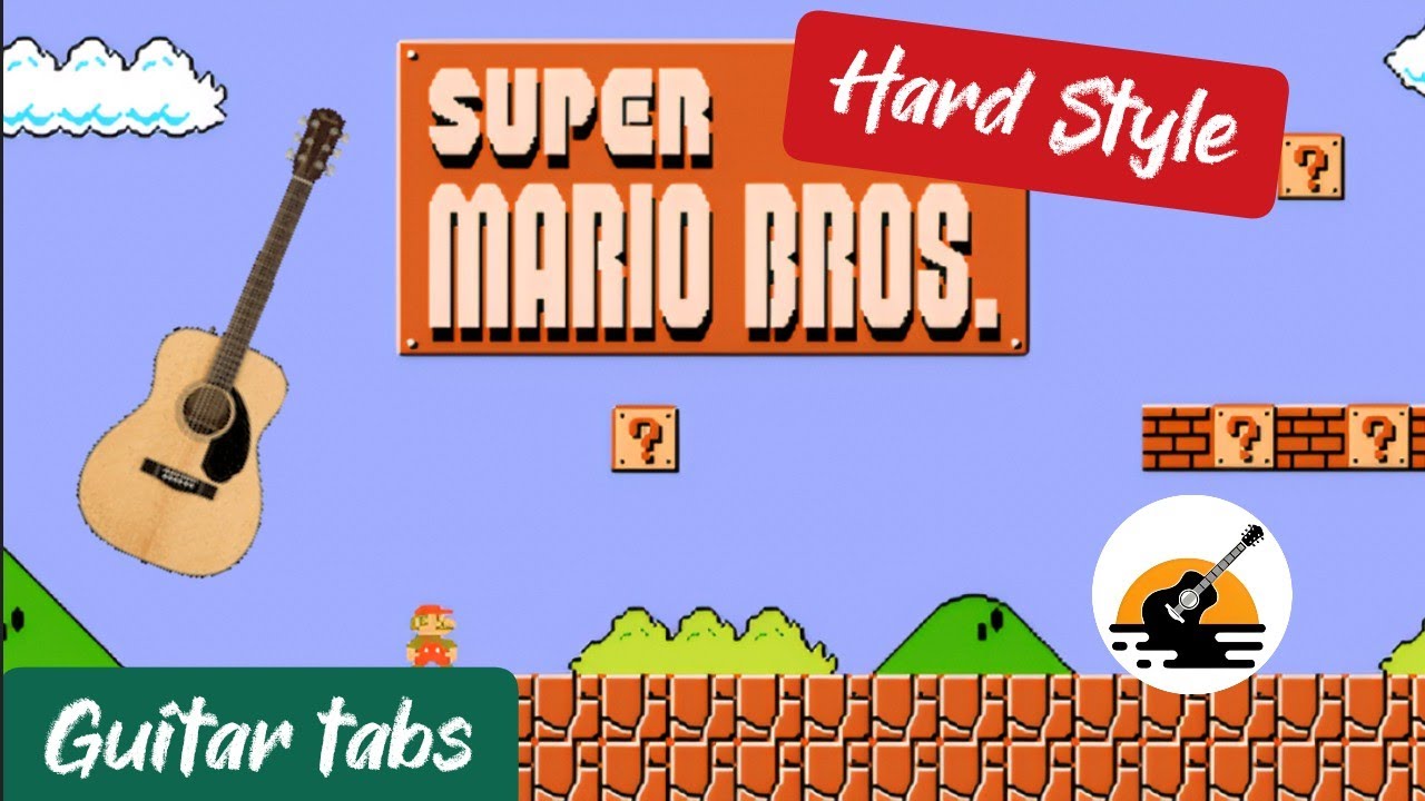 Super Mario bros Theme (Hard Style) GUITAR TABS - YouTube